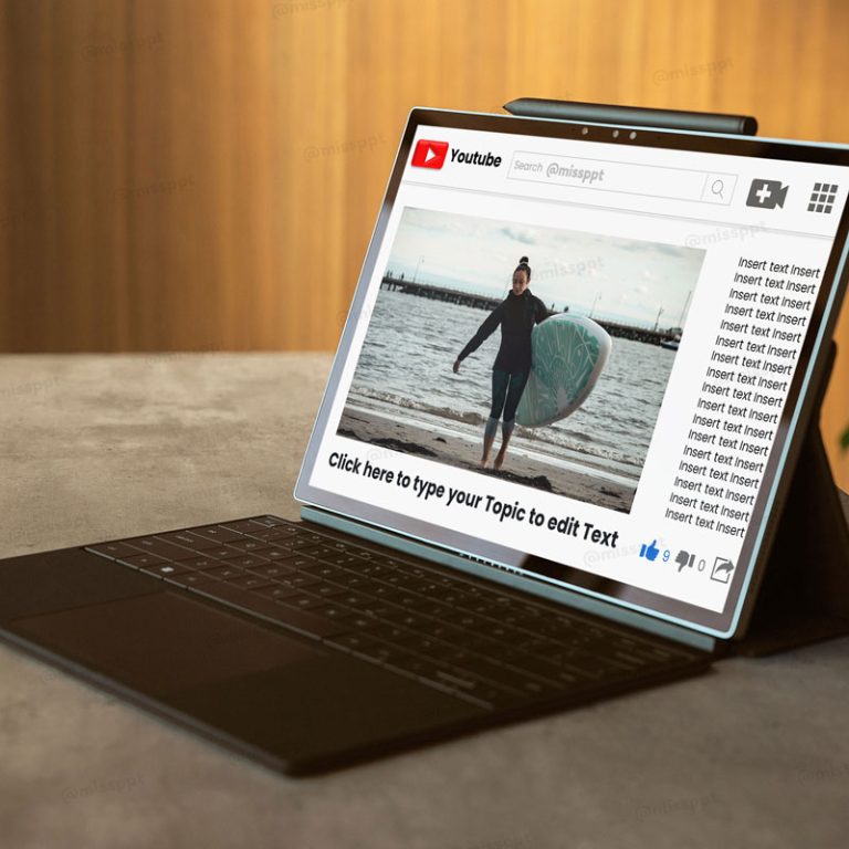 YouTube Inspired PowerPoint Template - Miss PPT