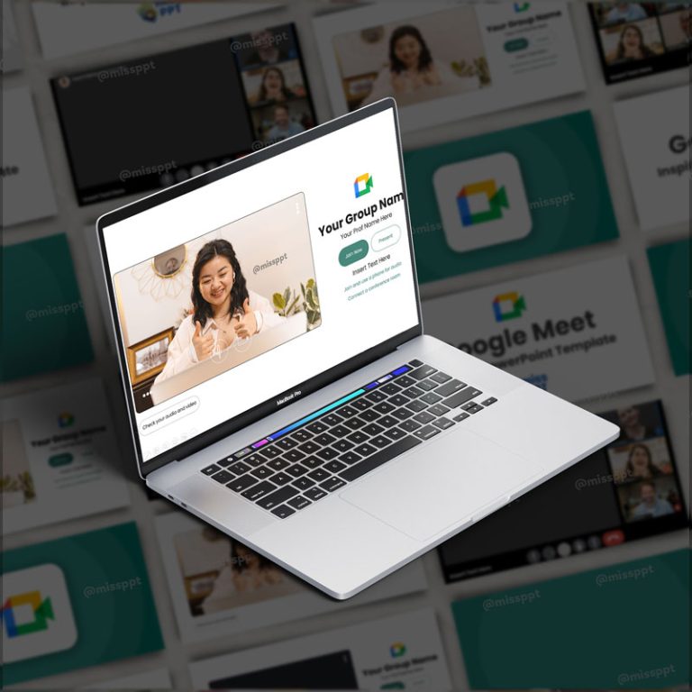 Google Meet Inspired PowerPoint Template - Miss PPT