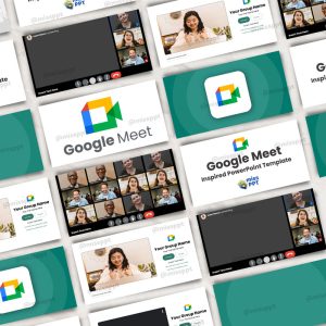 Google Meet Inspired PowerPoint Template - Miss PPT