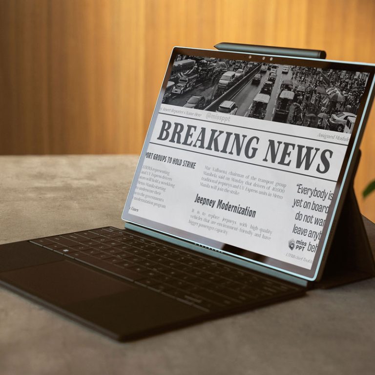 Philippine Newspaper PowerPoint Template - Miss PPT