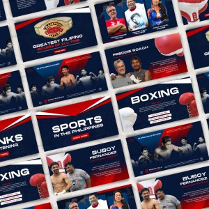 Philippine Sports - Boxing PowerPoint Template - Miss PPT